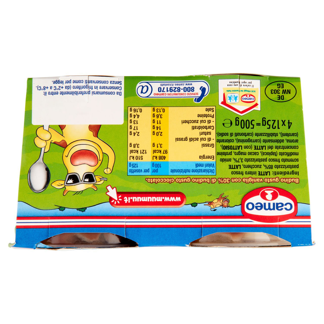 Cameo Muu Muu alla Vaniglia 4 x 125 g online | Conad