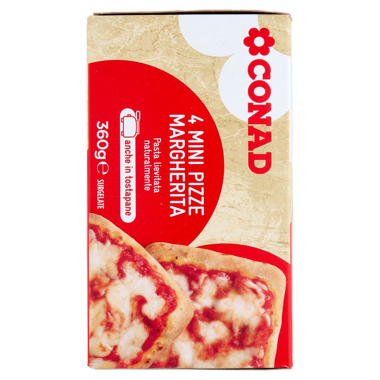 4 Mini Pizze Margherita Conad in vendita online | Conad