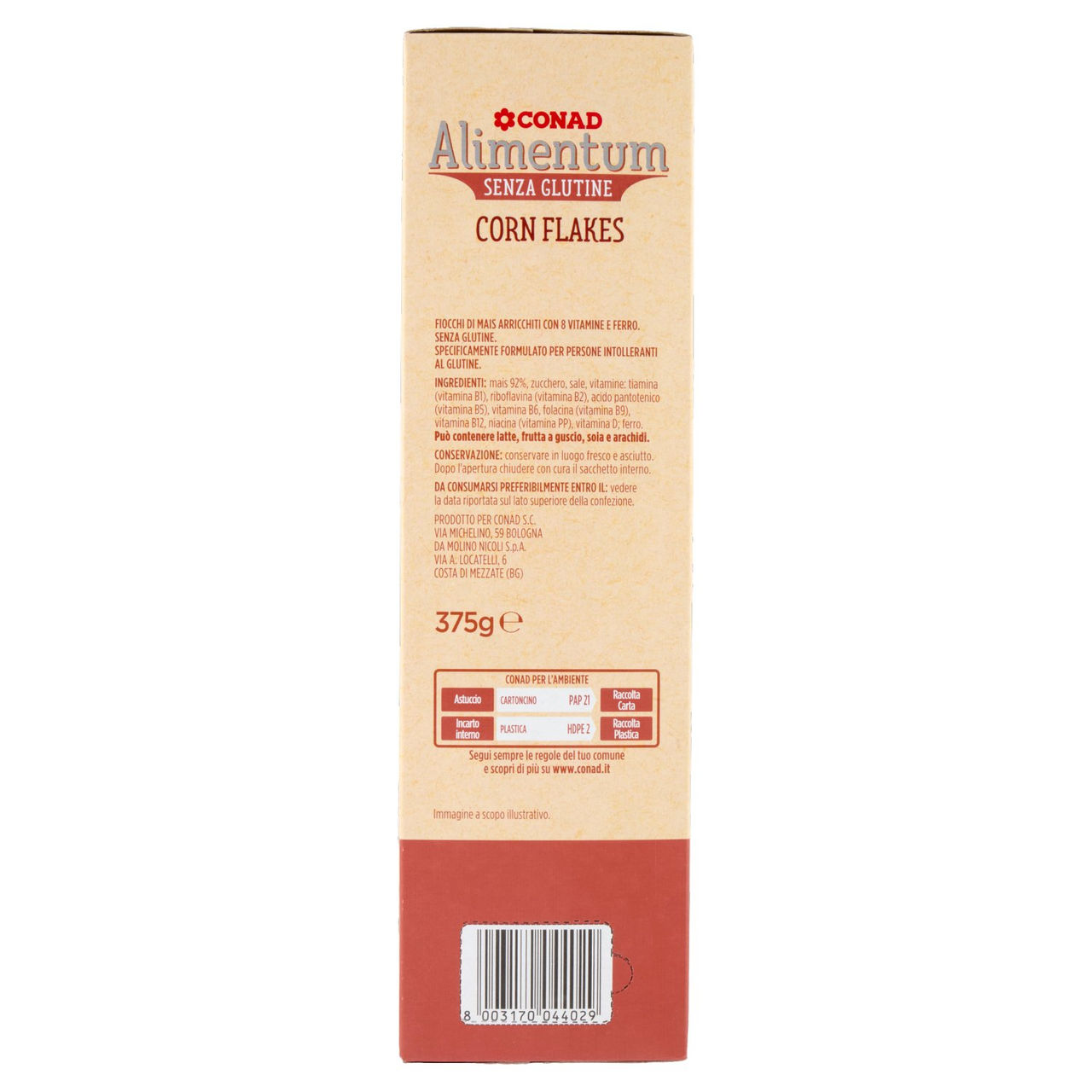 Corn Flakes Senza Glutine Alimentum Conad | Conad