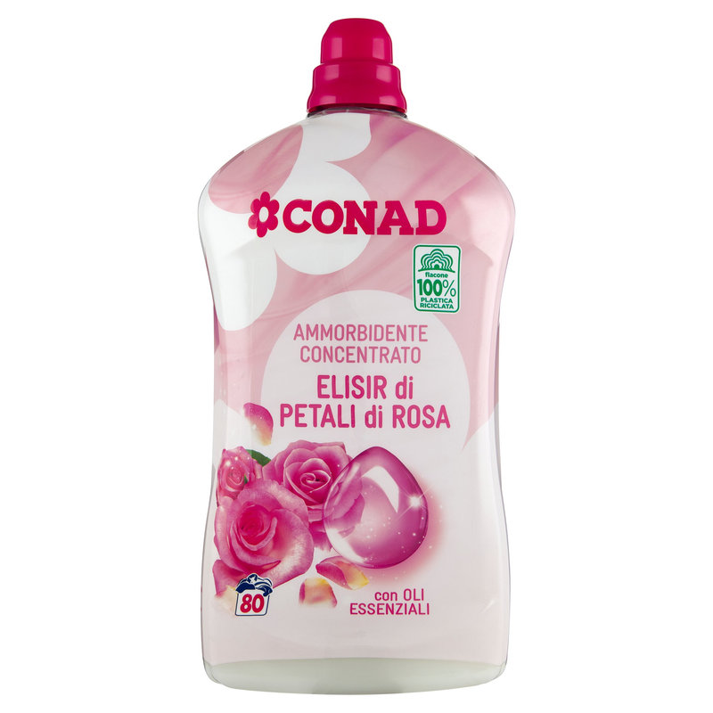 Ammorbidente Concentrato Elisir Petali Rosa 2000 ml Conad online | Conad