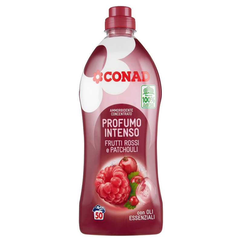 Ammorbidente Concentrato Profumo Intenso Frutti Rossi E Patchouli 1,25l Conad Online | Conad