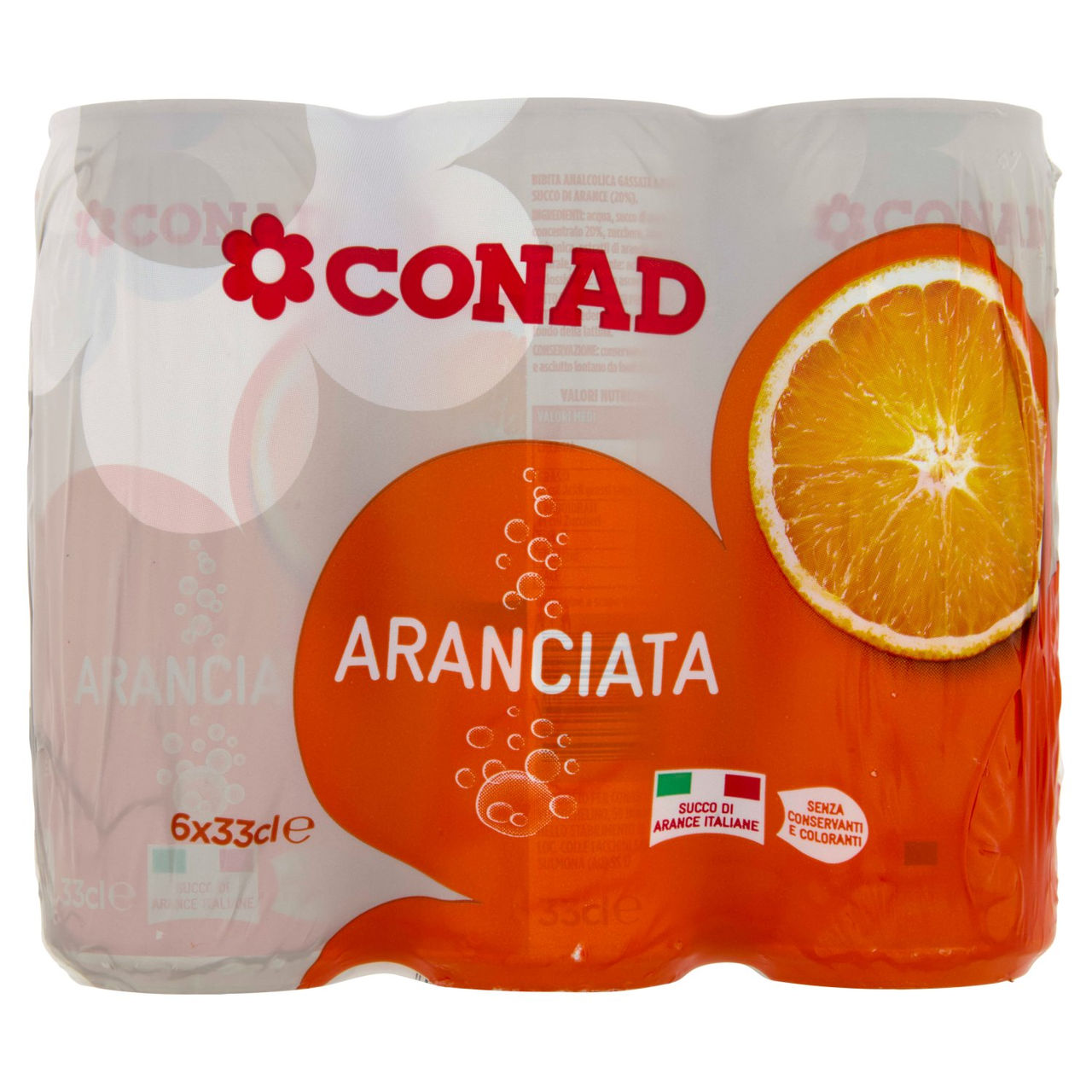 Aranciata 6 x 33 cl Conad in vendita online | Conad