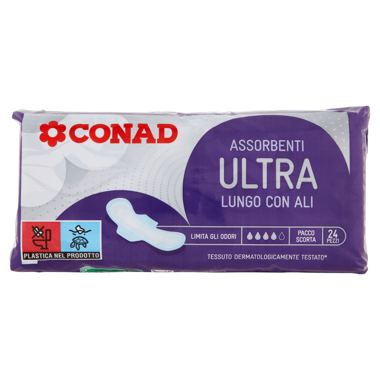 Assorbenti Ultra Lungo con Ali 24 pz Conad | Conad