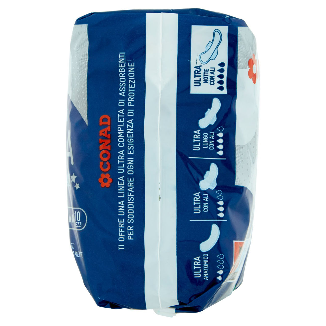 Assorbenti Ultra Notte con Ali 10 pz Conad | Conad