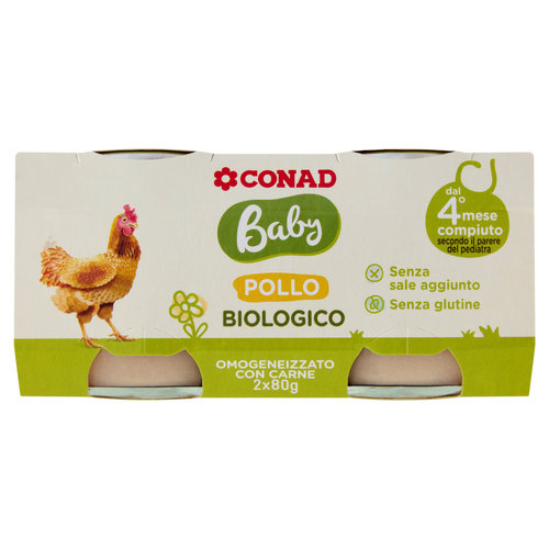 Omogeneizzato di Carne di Pollo Biologico Conad | Conad