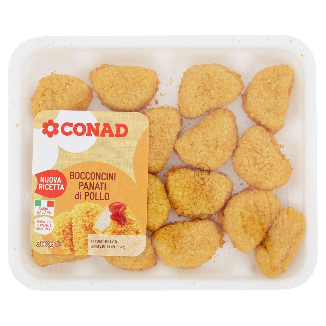 Bocconcini Panati di Pollo 300 g Conad online | Conad