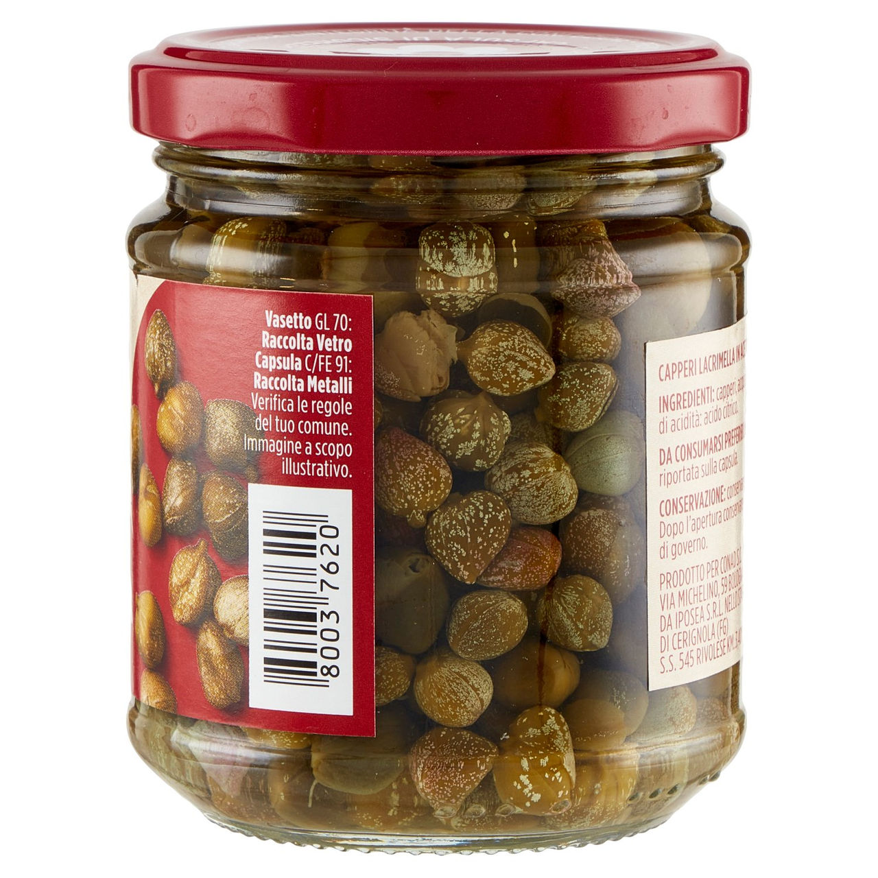 Capperi Lacrimella Sottaceto 210 g Conad online | Conad