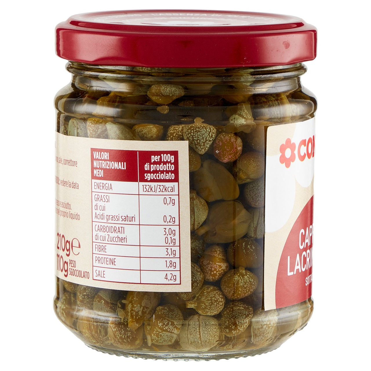 Capperi Lacrimella Sottaceto 210 g Conad online | Conad