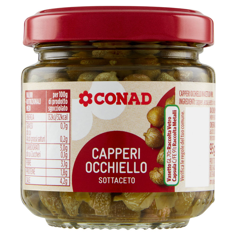 Capperi Occhiello Sottaceto 95g Conad online | Conad