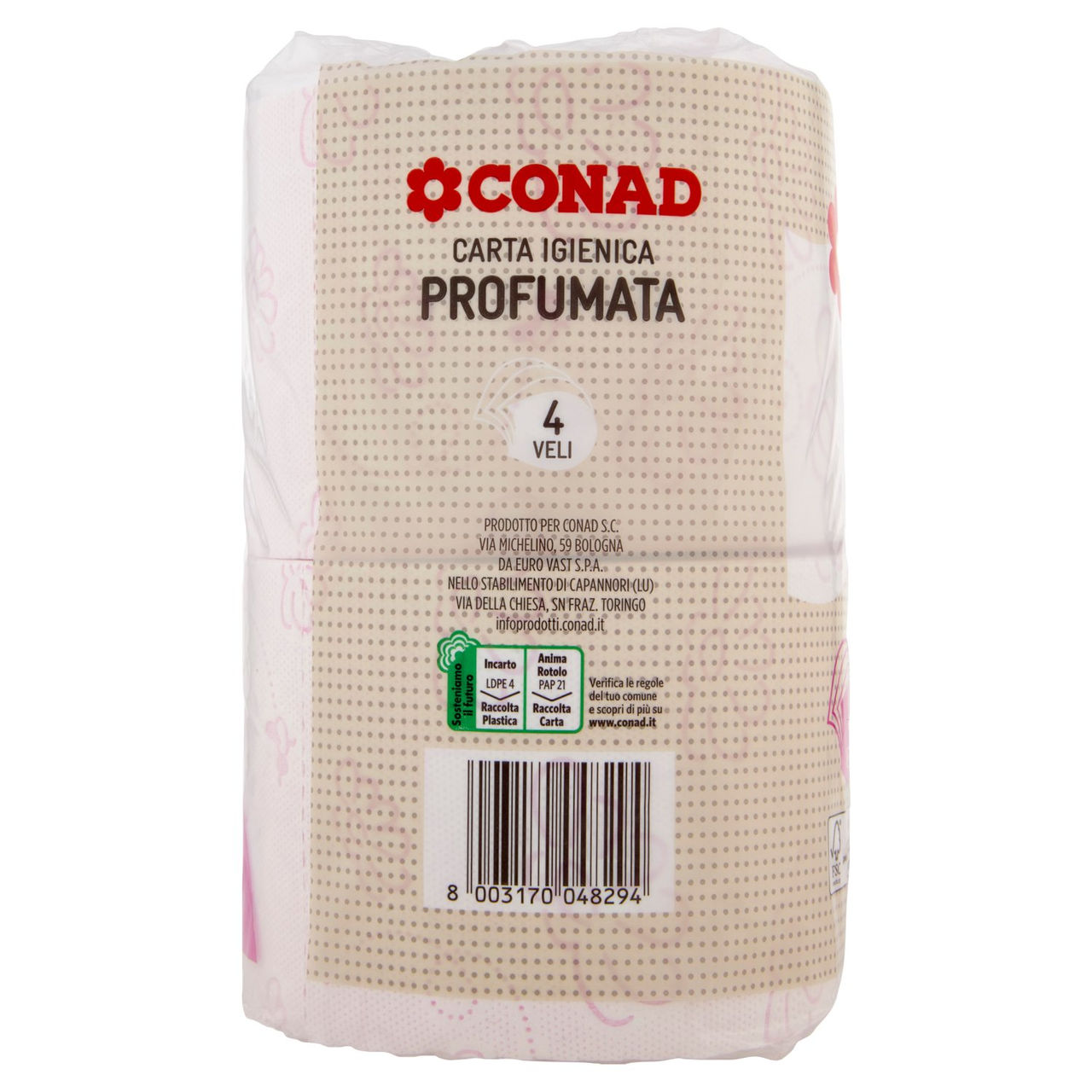 Carta Igienica Profumata 4 Veli 6 Rotoli Conad | Conad