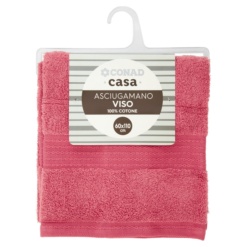 Asciugamano Viso 100% Cotone 60x110cm Rosa Antico Conad Online | Conad