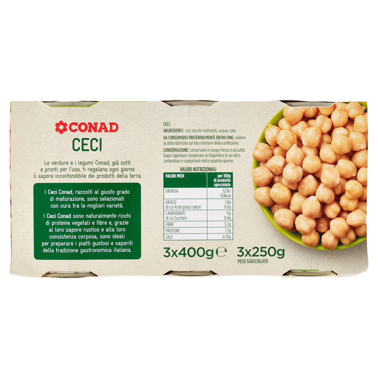 Ceci g 400x3 Conad in vendita online | Conad