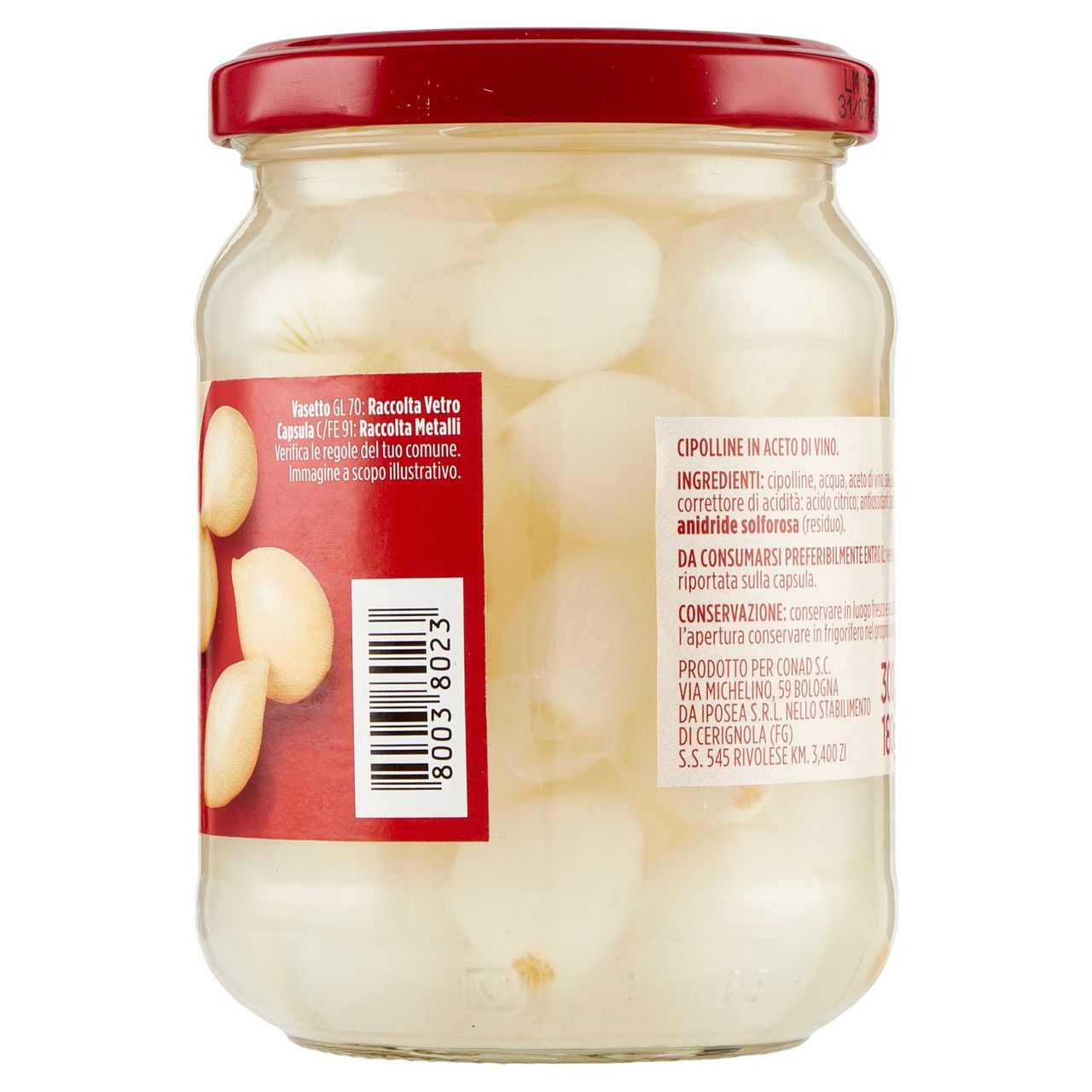 Cipolline Sottaceto 300 g Conad in vendita online | Conad