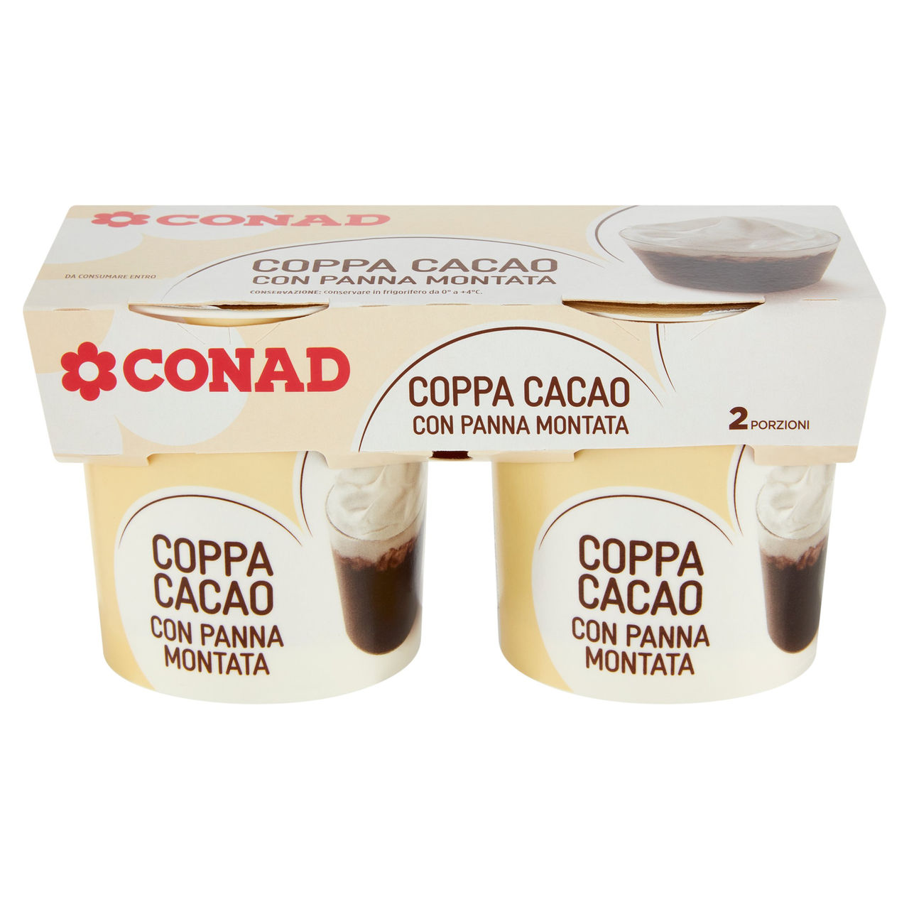 Coppa Cacao con panna montata 2 x 110 g | Conad