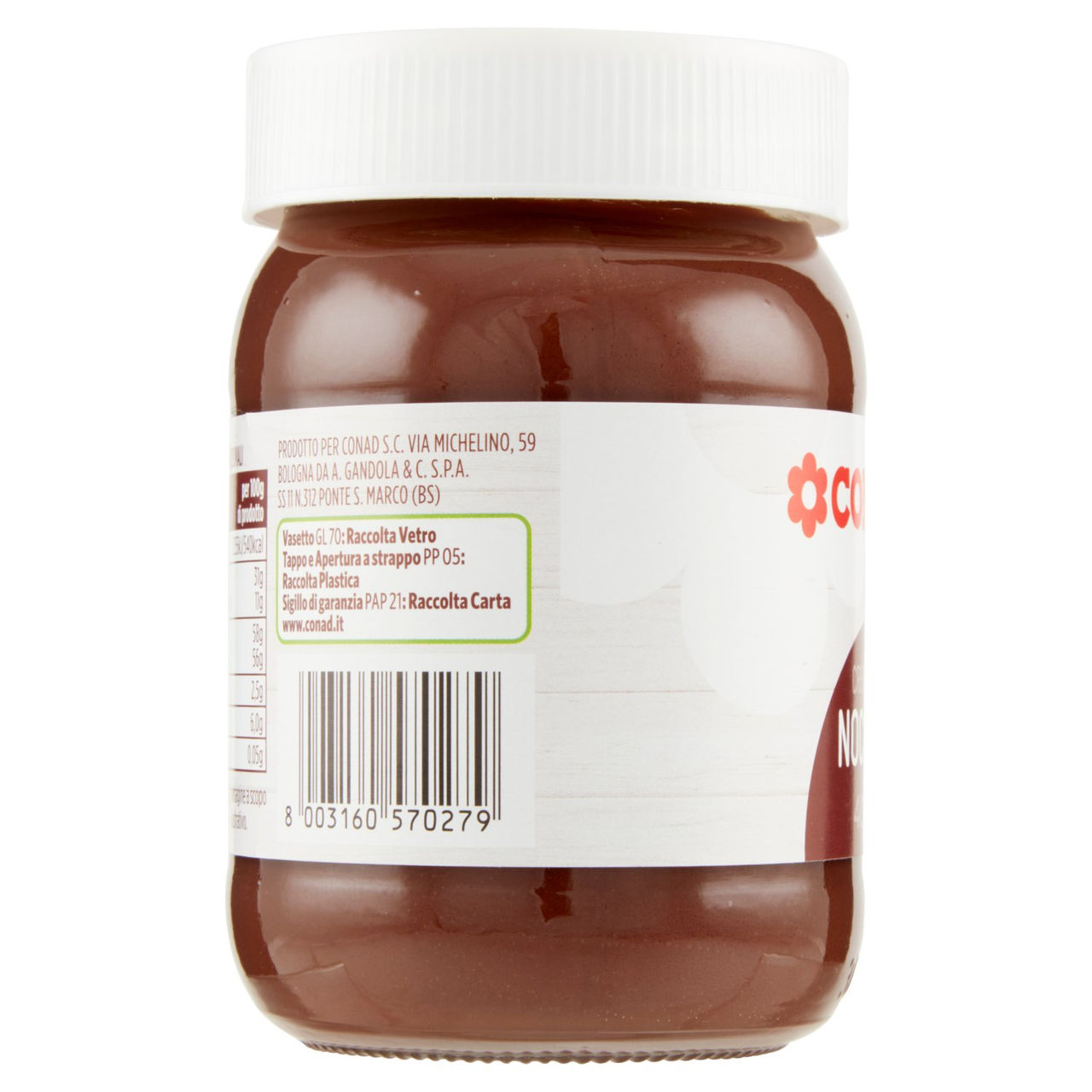 Crema alle Nocciole 400 g Conad | Conad