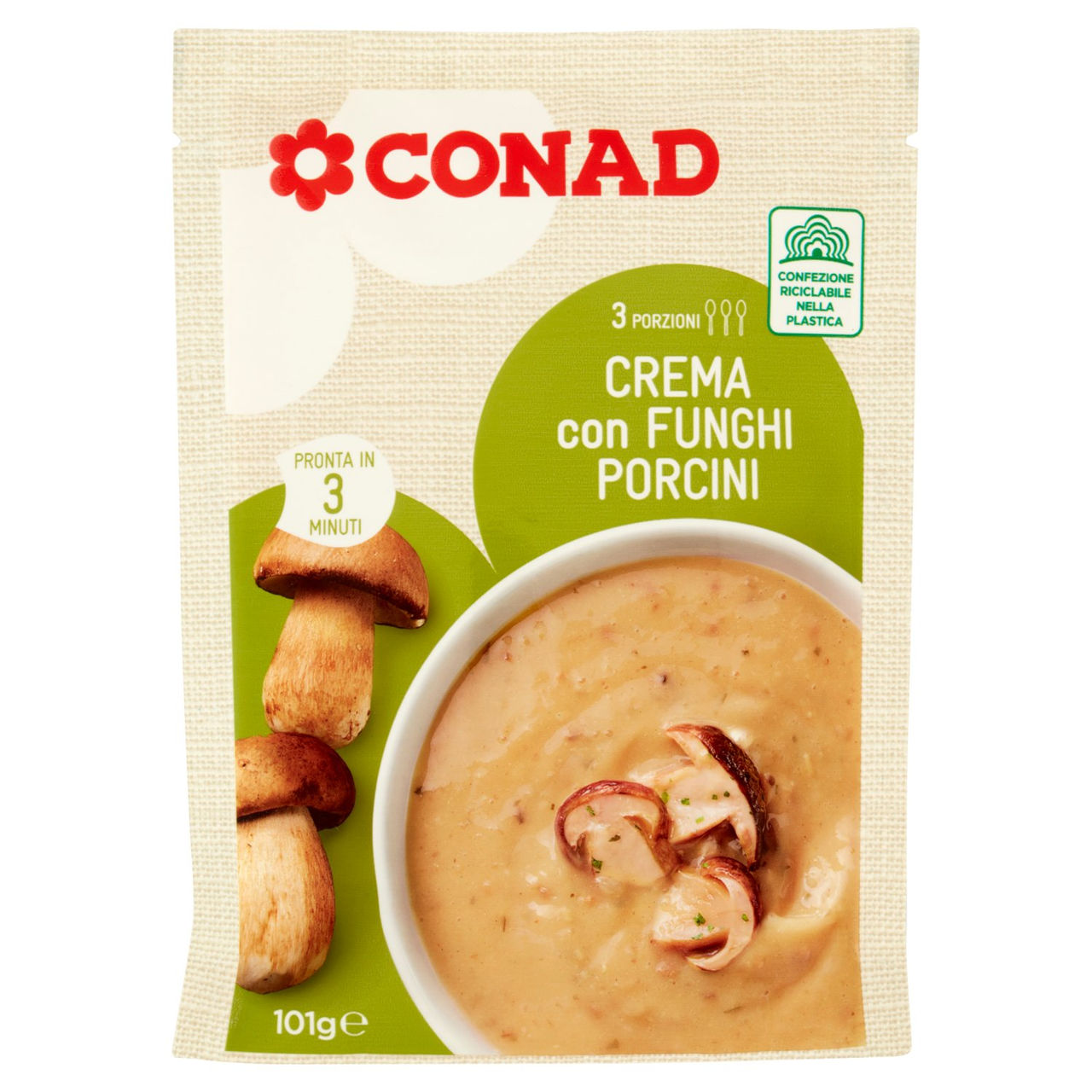 Crema con Funghi Porcini 101 g Conad online | Conad