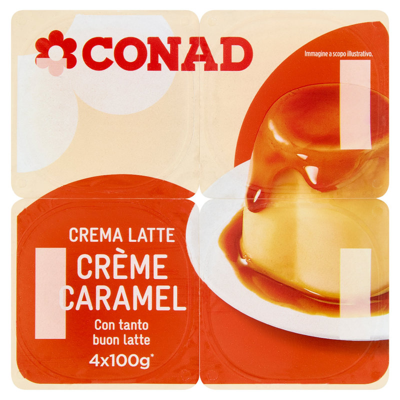 CremaLatte Crème Caramel 4 x 100 g Conad | Conad