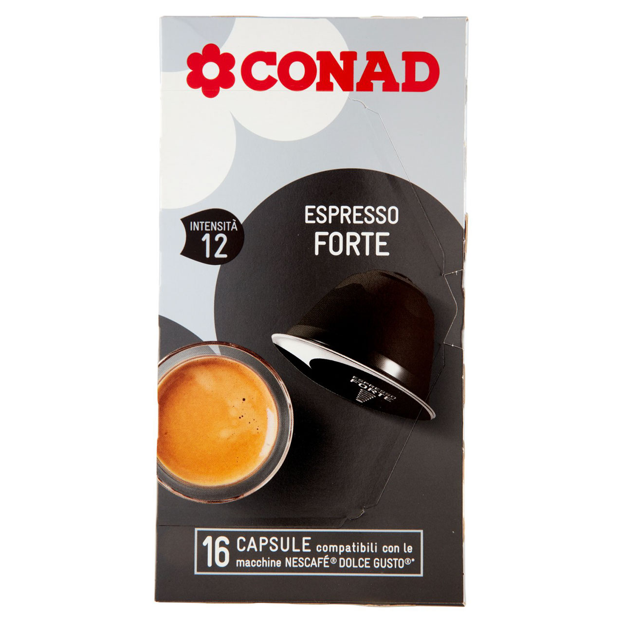 Espresso Forte 16 Capsule Compatibili 117g Conad | Conad