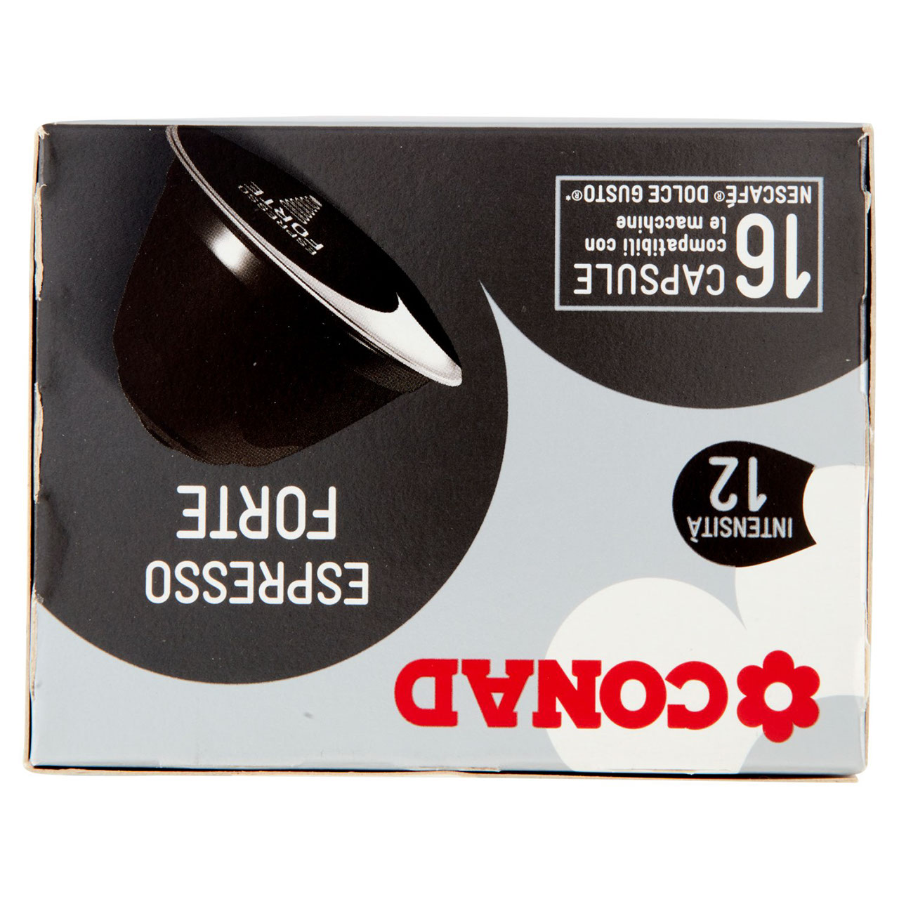 Espresso Forte 16 Capsule Compatibili 117g Conad | Conad