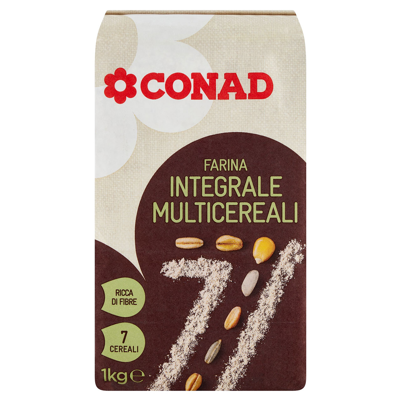 Farina Integrale Multicereali 1 kg Conad | Conad