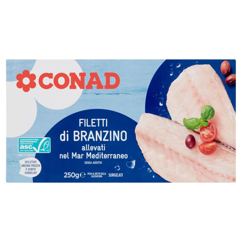 Filetti di Branzino Surgelati Conad Online | Conad