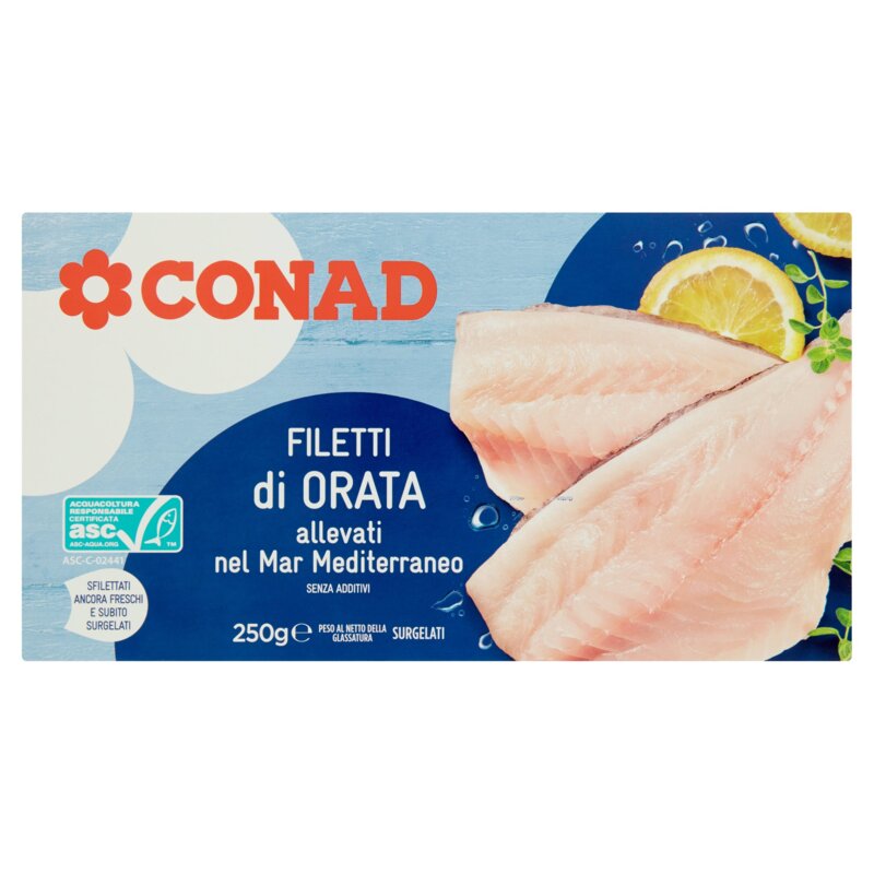 Filetti di Orata Surgelati Conad vendita online | Conad