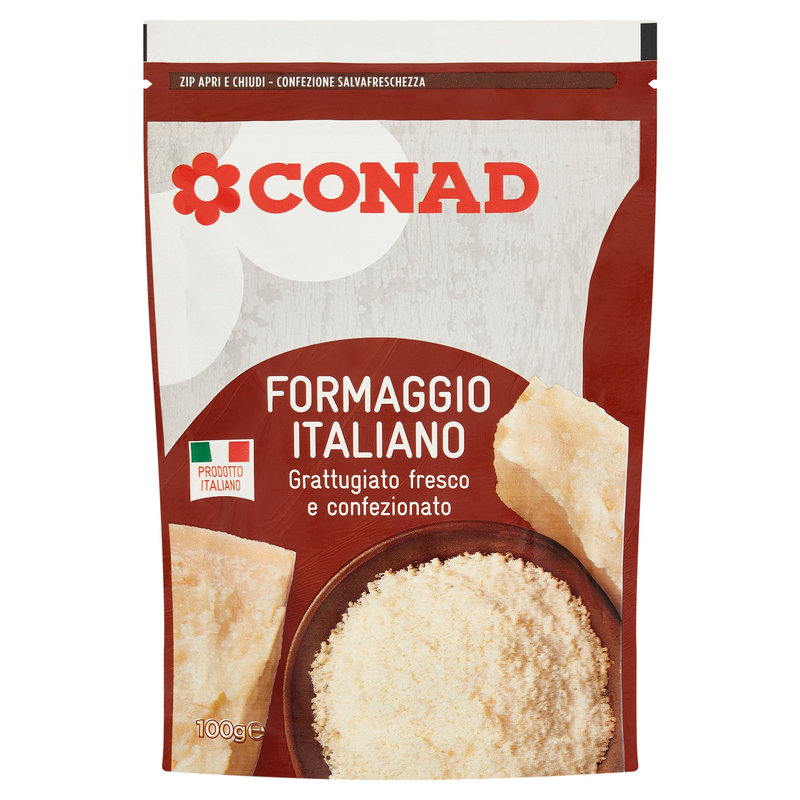 Formaggio Italiano Grattugiato fresco 100 g Conad | Conad