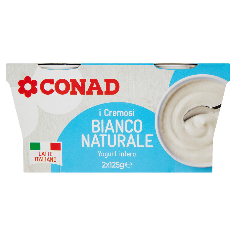 Yogurt Intero 2x125g Conad in vendita online | Conad