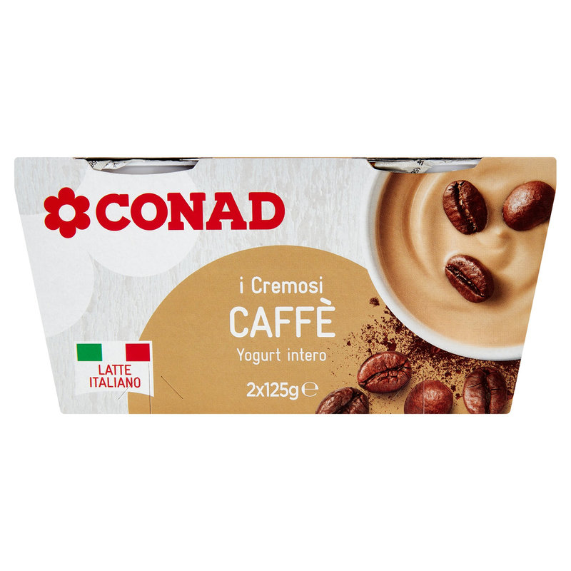 Yogurt cremoso caffè g.125 x 2 Conad online | Conad