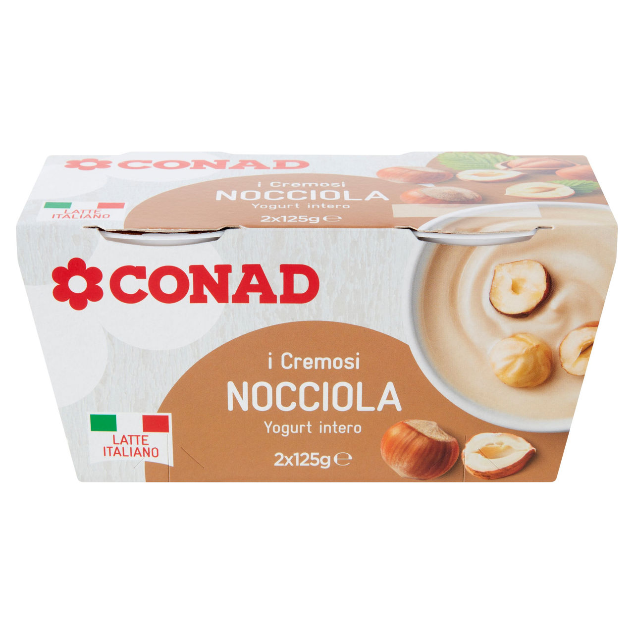 Yogurt Intero alla Nocciola 2x125 g Conad online | Conad