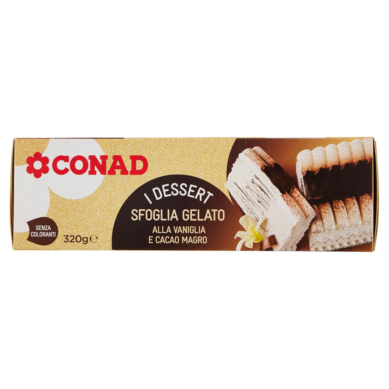 Gelato Vaniglia e Cacao Magro 320gr Conad | Conad
