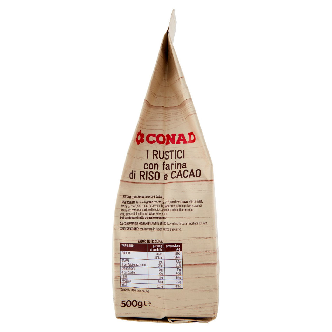 I Rustici con farina di Riso e Cacao 500 g Conad | Conad
