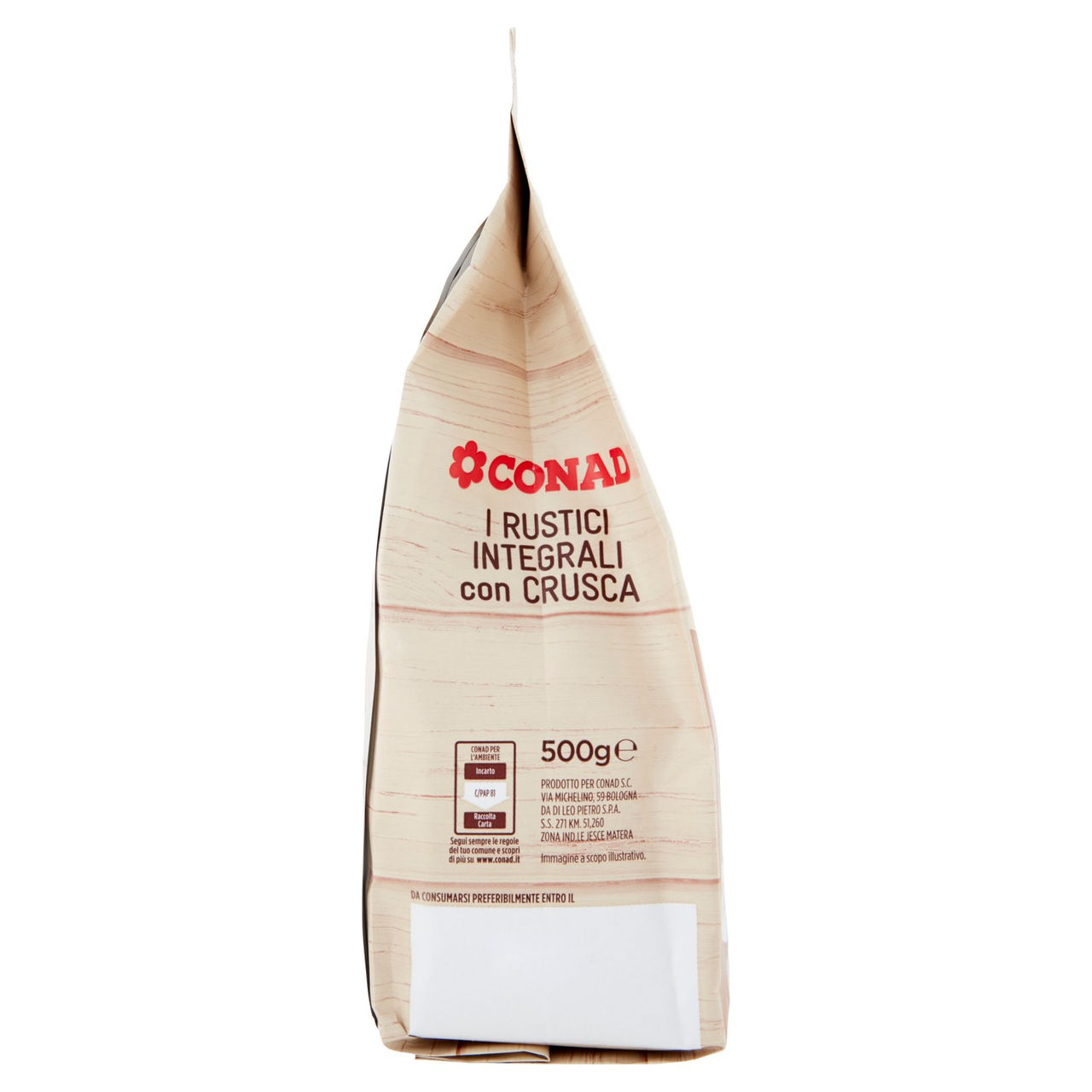 I Rustici Integrali con Crusca 500 g Conad | Conad