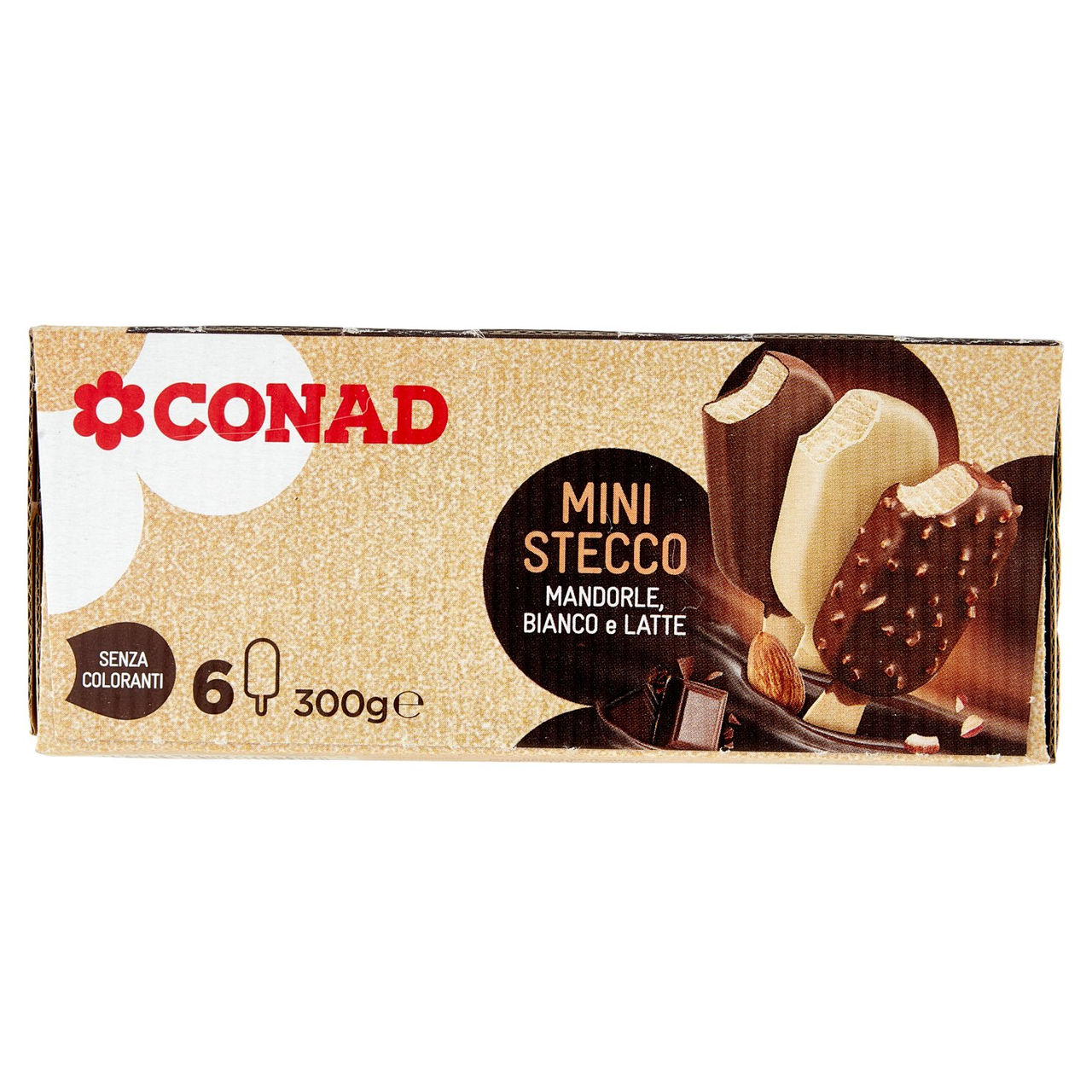 Mini Stecco Mandorle, Bianco e Latte Conad online | Conad