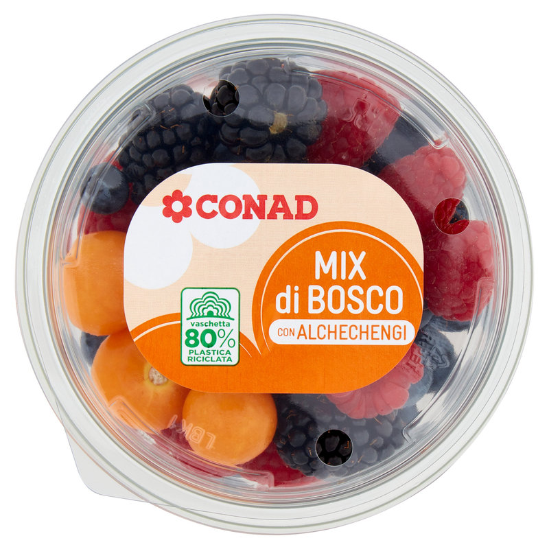 Vaschetta Frutta Mirtilli Lamponi More Alchechengi 200g Conad online ...