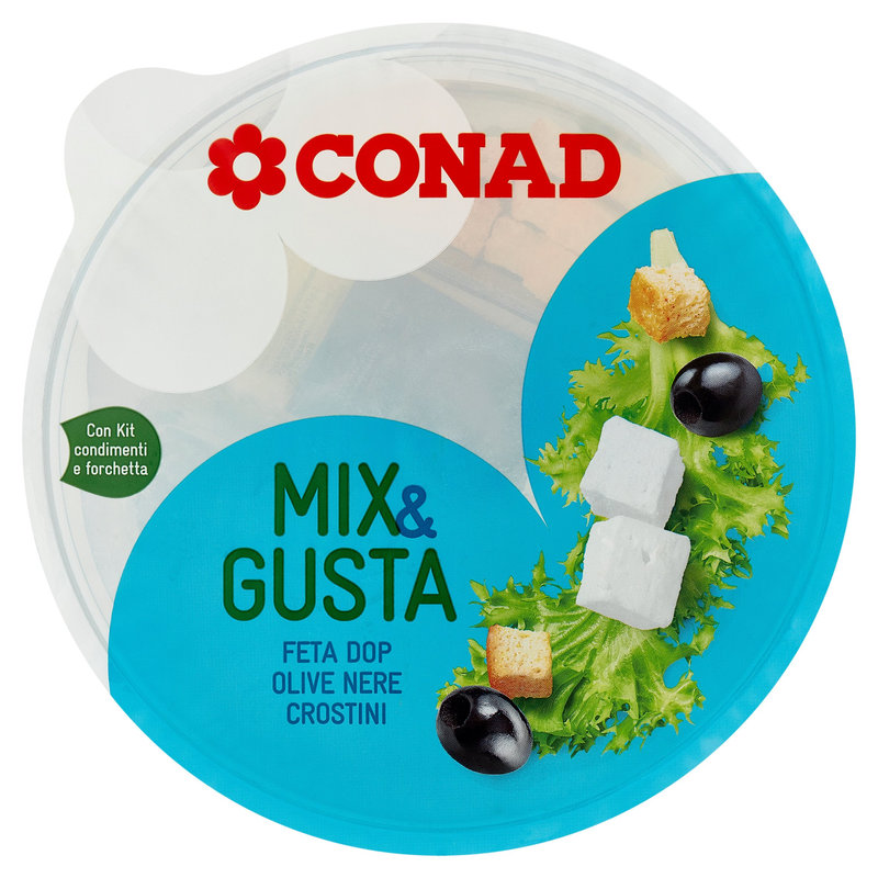 Mix & Gusta Feta Olive Nere Crostini Conad online | Conad