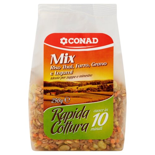 Mix Riso Thai, Farro, Grano e Legumi 250 g Conad | Conad