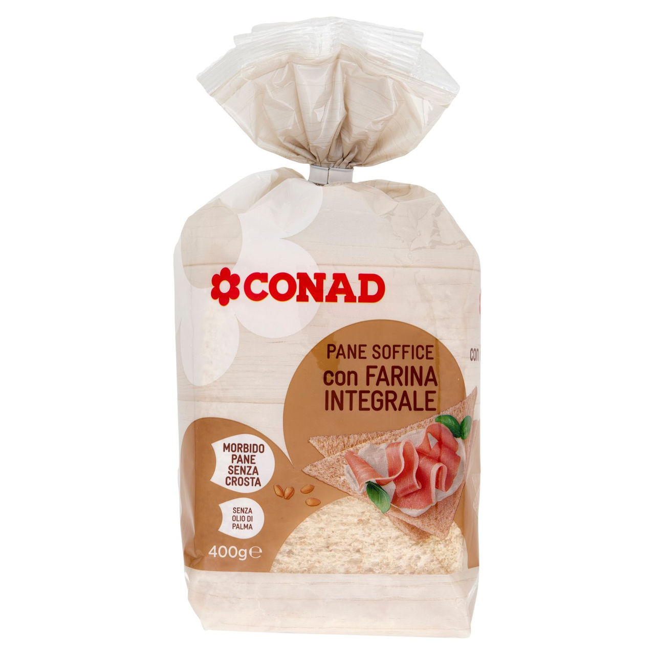 Pane Soffice con Farina Integrale 400 g Conad | Conad