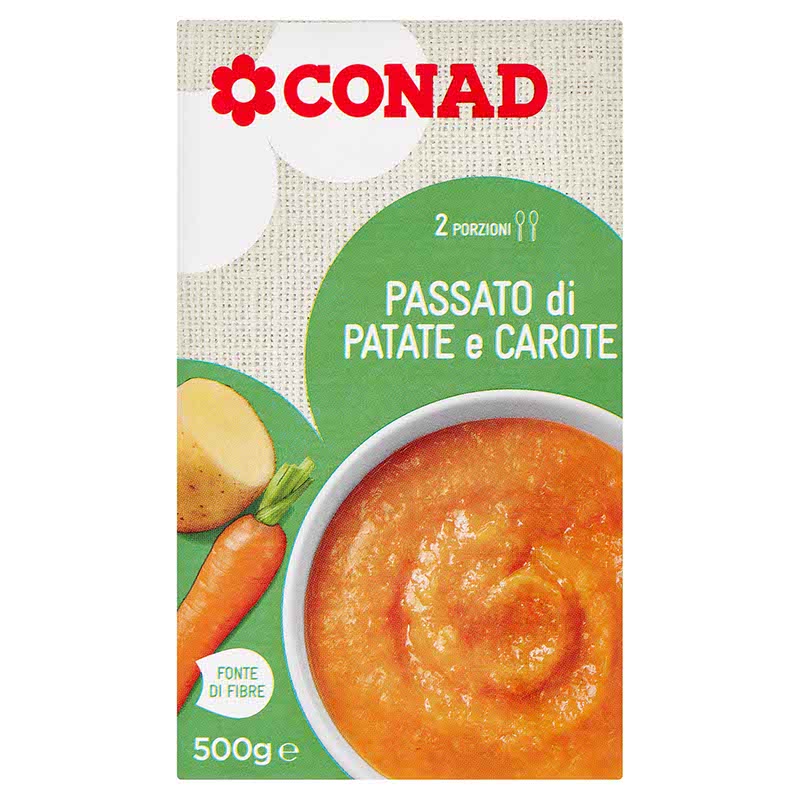 Passato di Patate e Carote 500 g Conad | Conad