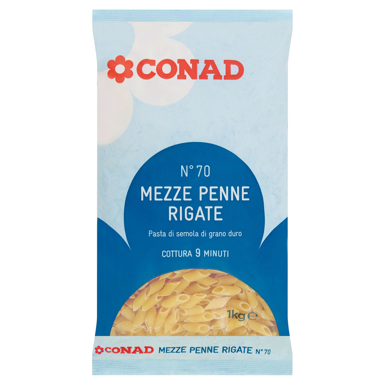 Mezze Penne Rigate 1 kg Conad in vendita online | Conad