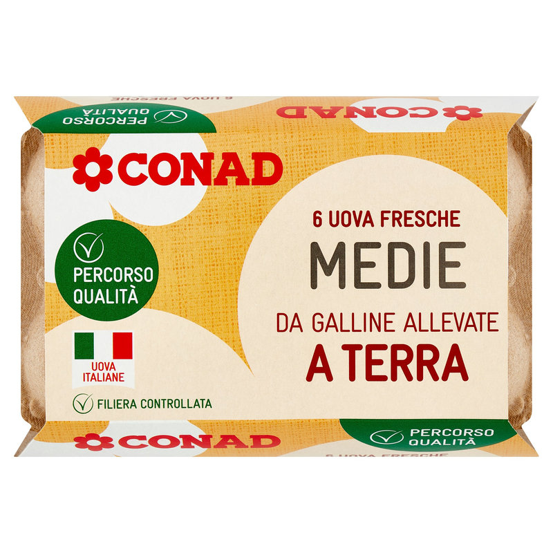 Uova Fresche Medie di Gallina x6 Conad online | Conad