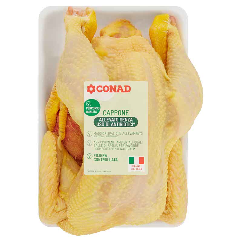 CONAD Percorso Qualità Allevato senza uso di antibiotici Cappone | Conad