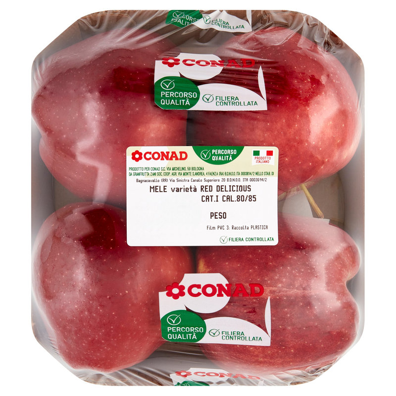 Mele Red Delicious Italia cal. 80/85 900g Conad Online | Conad