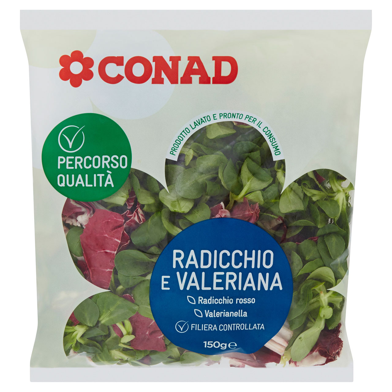 Misto di Radicchio e Valeriana 150 g Conad online | Conad