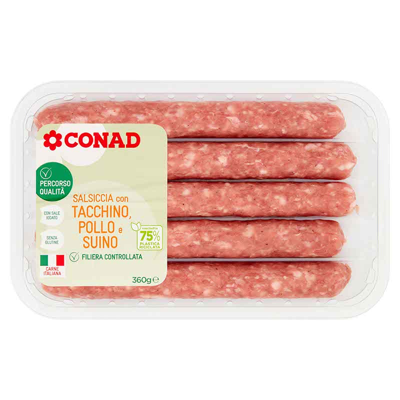 Salsiccia di Tacchino e Pollo Conad online | Conad