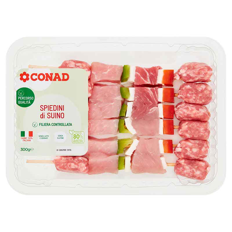 Spiedini di Suino 300 g Conad in vendita online | Conad