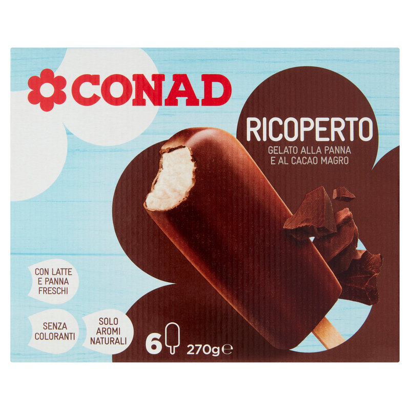 Ricoperto, Gelato Panna e Cacao Conad online | Conad
