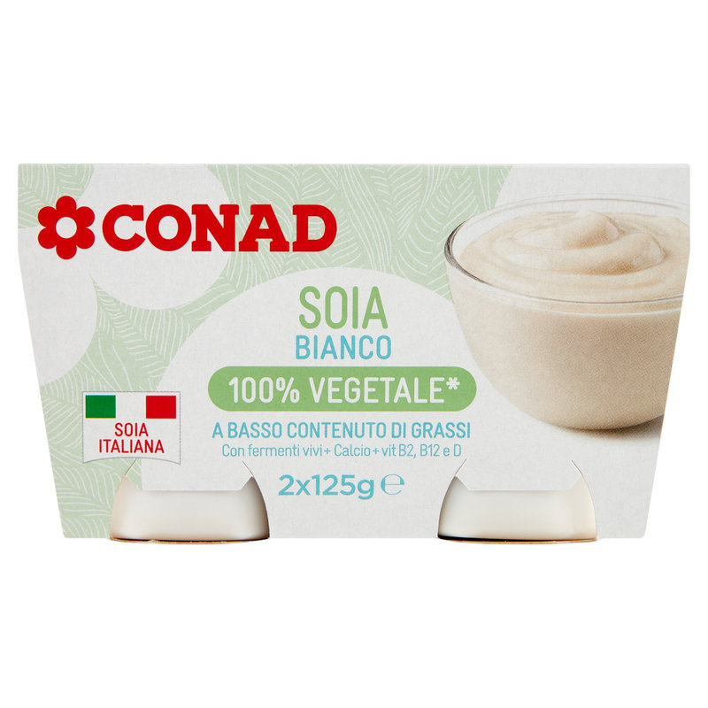 Soia Bianco 100% Vegetale 2 X 125g Conad In Vendita Online | Conad