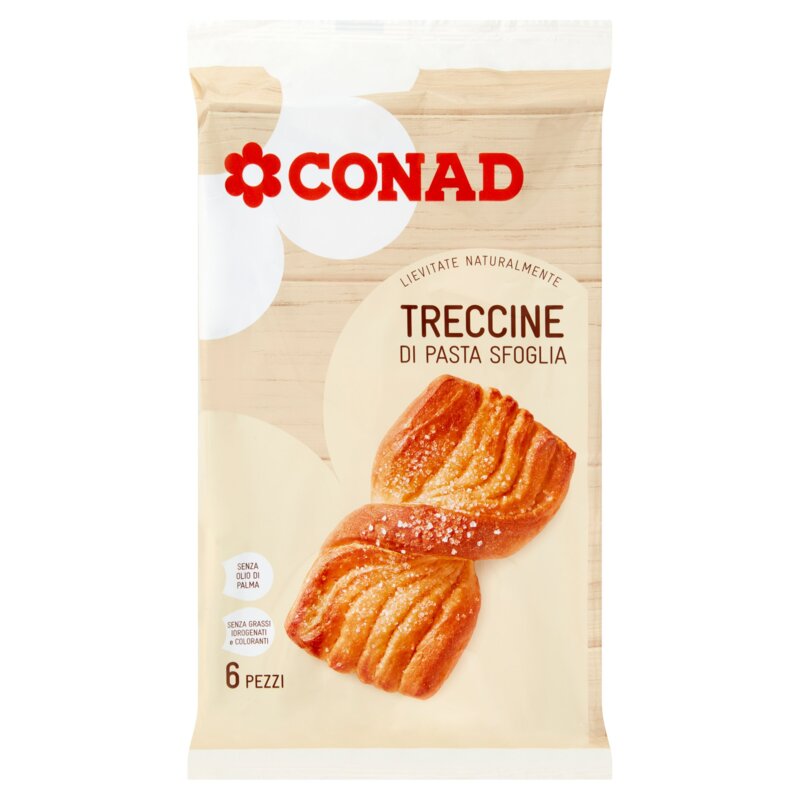 Treccine di Pasta Sfoglia 252 g Conad online | Conad