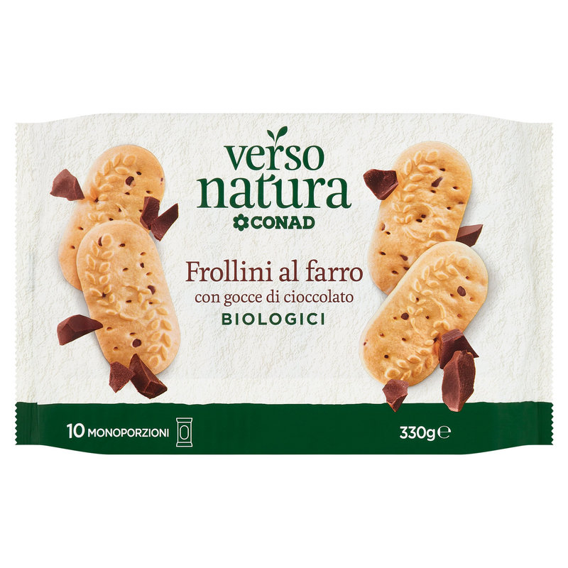 Frollini Farro e Cioccolato 10x33g Conad | Conad